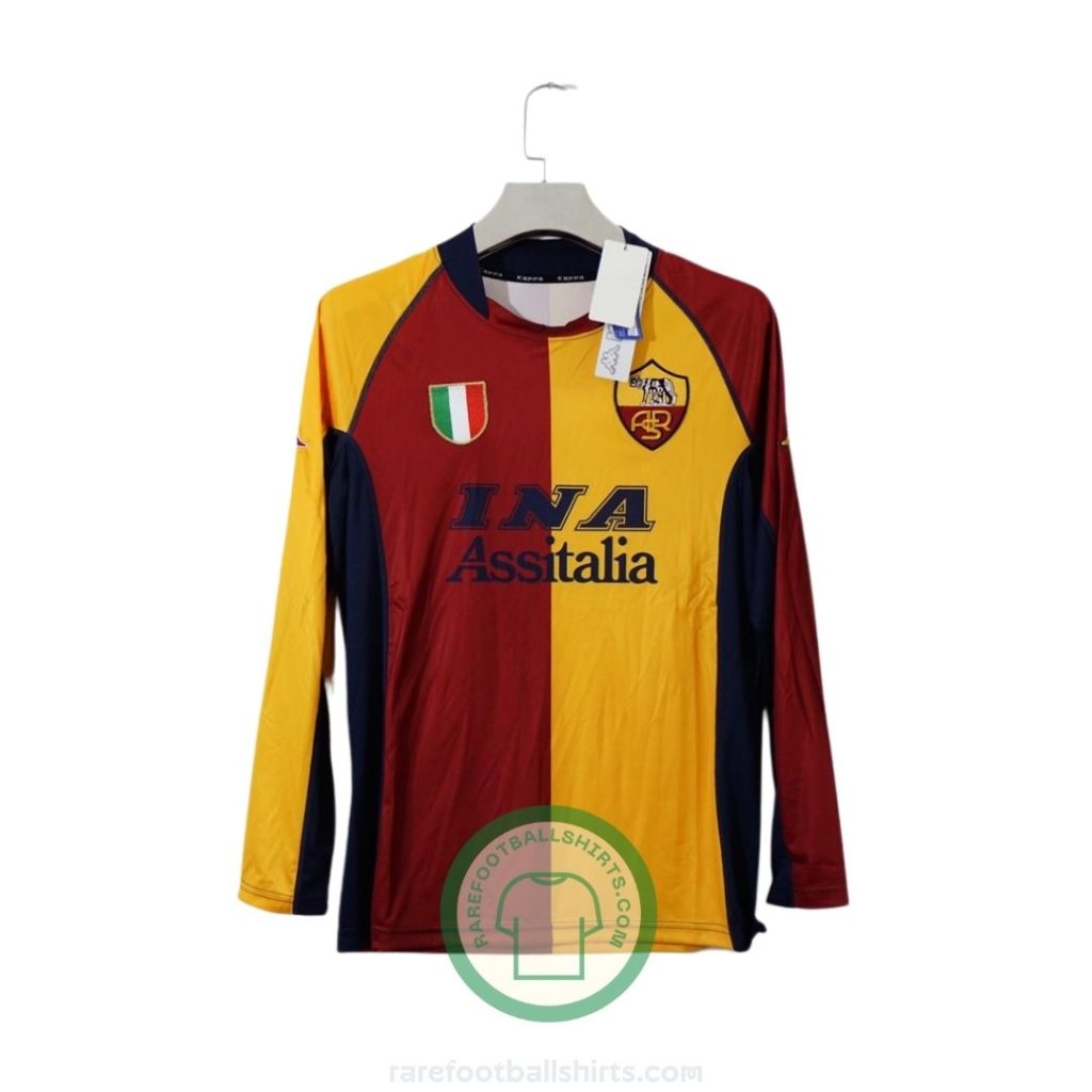 AS Roma 2001-2002 European Home Shirt | Rare Football Shirts
